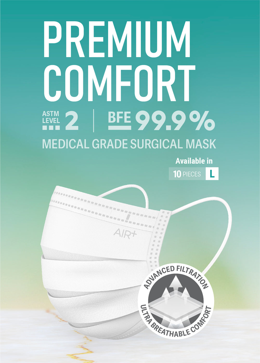 Surgical Mask with Premium Comfort [10pc]